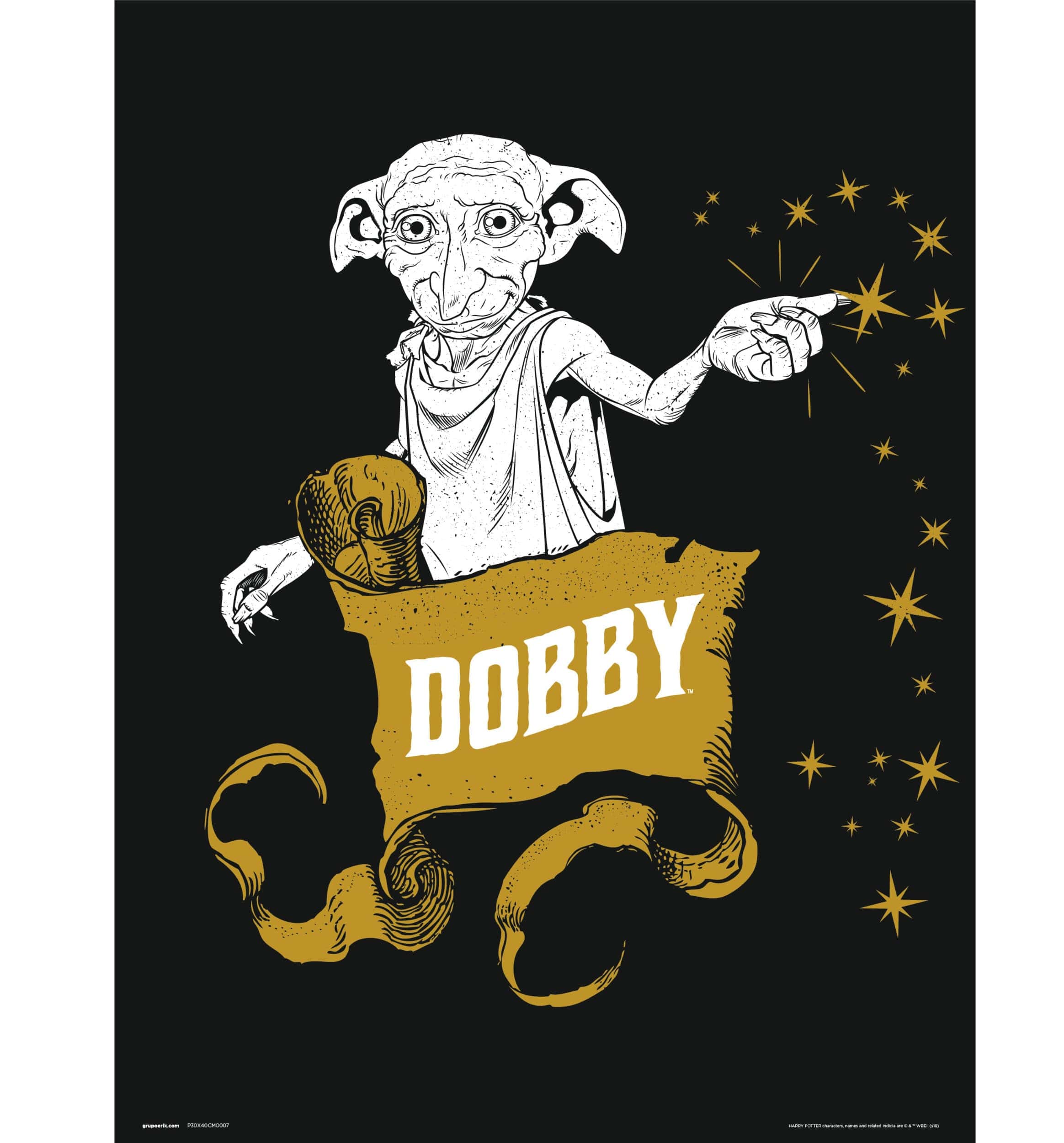 Dobby Painting Harry Potter Dobby / Hogwarts Wall Art / Hueforge